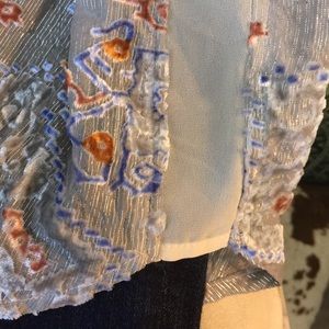 Anthropologie | Tops | Metallic Silver Soft Velvet Hd In Paris Anthro ...